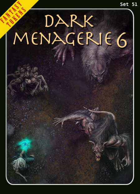 Fantasy Tokens Set 51: Dark Menagerie 6 - Greg Bruni | DriveThruRPG