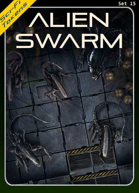 Sci-Fi Tokens Set 15, Alien Swarm - Greg Bruni | DriveThruRPG