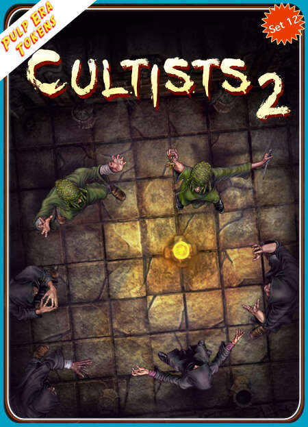 Pulp Era Tokens Set 12, Cultists 2 - Greg Bruni | DriveThruRPG