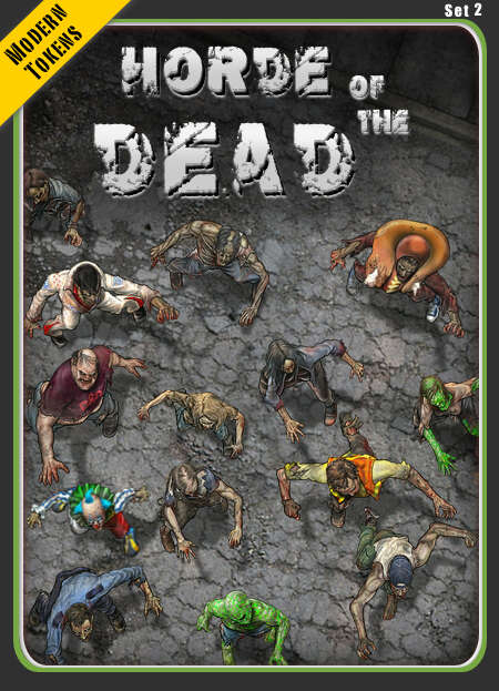 Modern Tokens Set 2, Horde of the Dead - Greg Bruni | DriveThruRPG