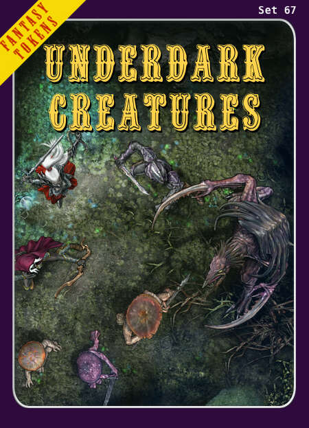 Fantasy Tokens Set 67, Underdark Creatures - Greg Bruni | DriveThruRPG