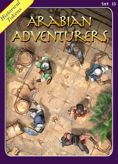 Historical Tokens Set 15, Arabian Adventurers - Greg Bruni | DriveThruRPG