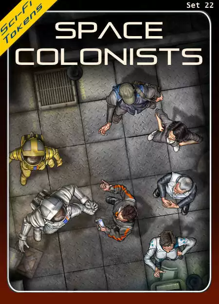 Sci-Fi Tokens Set 22, Space Colonists - Greg Bruni | DriveThruRPG