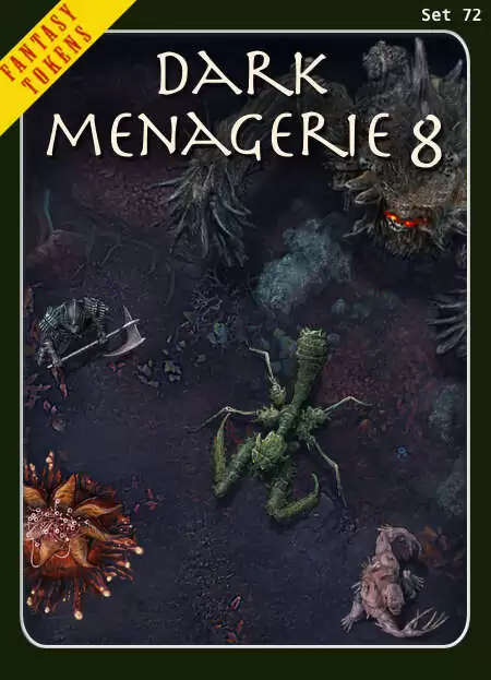 Fantasy Tokens Set 72, Dark Menagerie 8 - Greg Bruni | DriveThruRPG