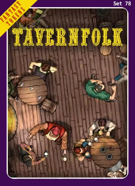 Fantasy Tokens Set 78, Tavernfolk - Greg Bruni | DriveThruRPG