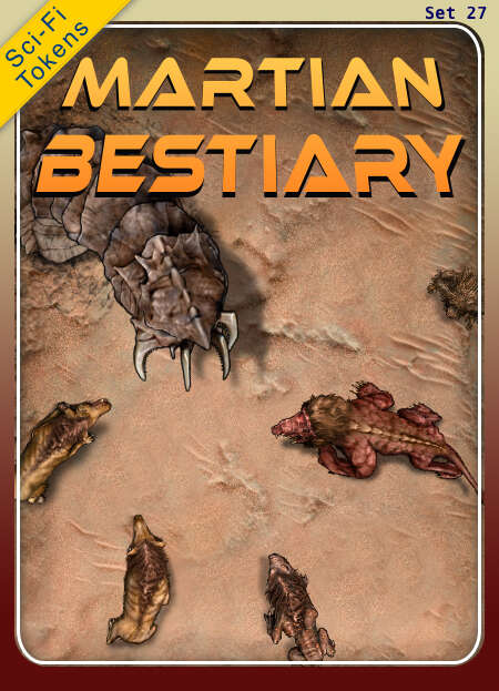Sci-Fi Tokens Set 27, Martian Bestiary - Greg Bruni | DriveThruRPG