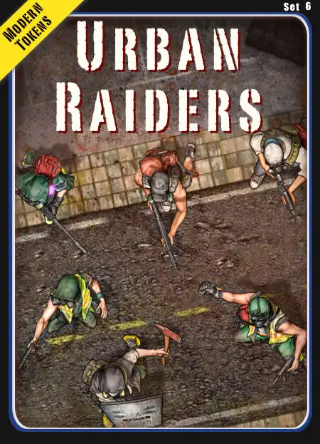 Modern Tokens Set 6, Urban Raiders - Greg Bruni | DriveThruRPG
