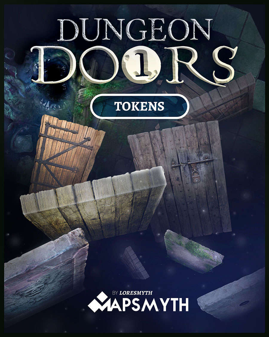 MapSmyth: Modular Dungeon Maps - DUNGEON DOORS I - LoreSmyth | Modular ...