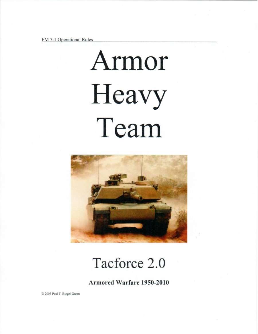 Armor Heavy Team / Tacforce II - Wargame Designs 2000 | DriveThruRPG