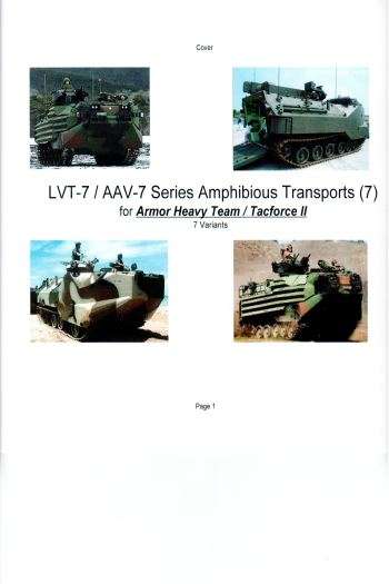 LVT-7 / AAV-7 Amphibious Transports - Wargame Designs 2000 | DriveThruRPG