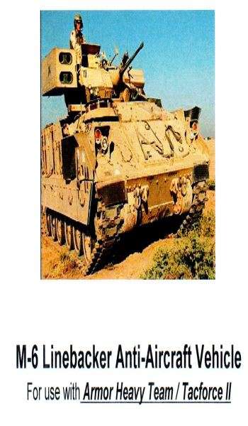 M-6 Linebacker Anti-Aircraft Vehicle - Wargame Designs 2000 | DriveThruRPG