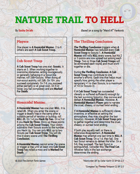 Nature Trail To Hell: An RPG...In 3-D! - The Eldritch Tomb Games ...